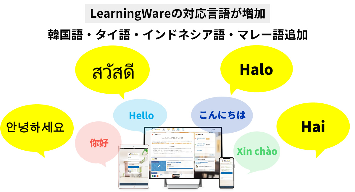 eラーニングシステム「LearningWare」が外国人材対応を加速。対応言語を4言語増やし、計8言語に対応 - 株式会社プロシーズのプレスリリース